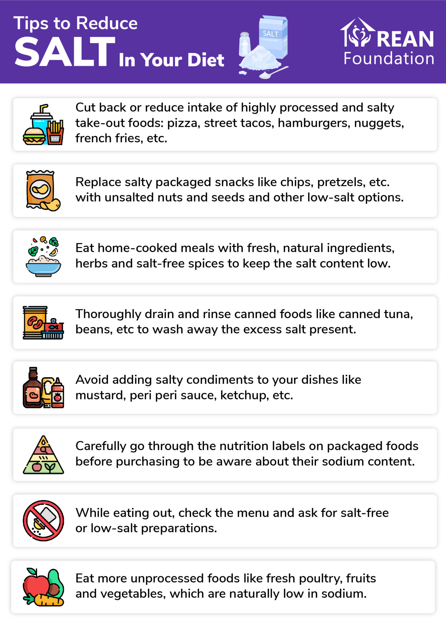 How Excess Salt Can Harm Your Health | REAN Foundation